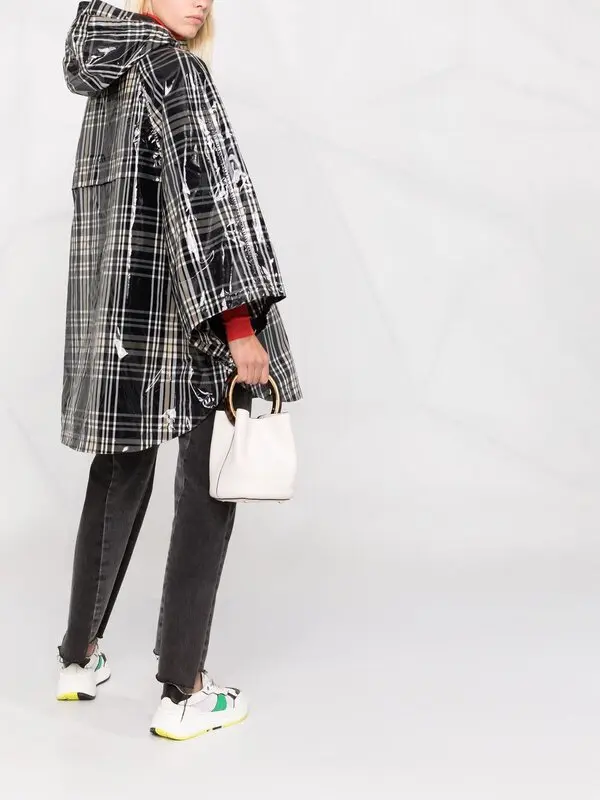 Woolrich Checked Print Raincoat