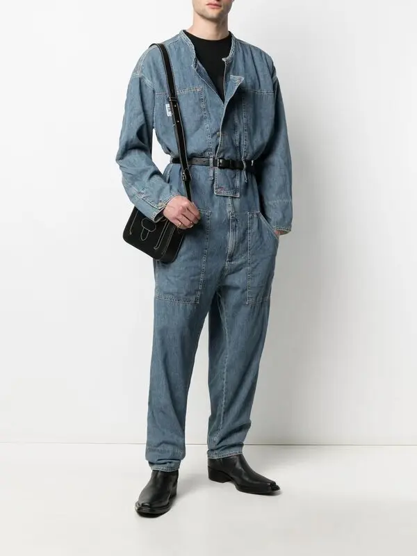 DIESEL® Long-sleeve Denim Overall - Blue