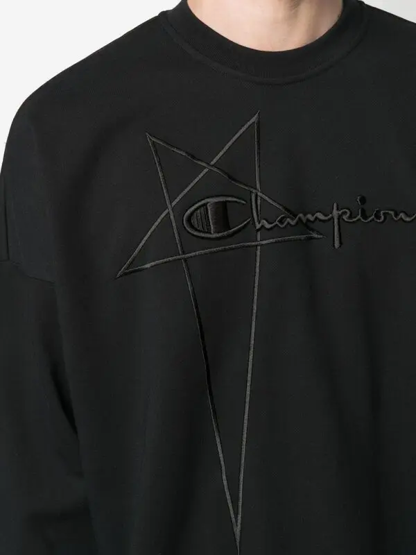 Rick Owens Logo-embroidered Pullover Sweatshirt