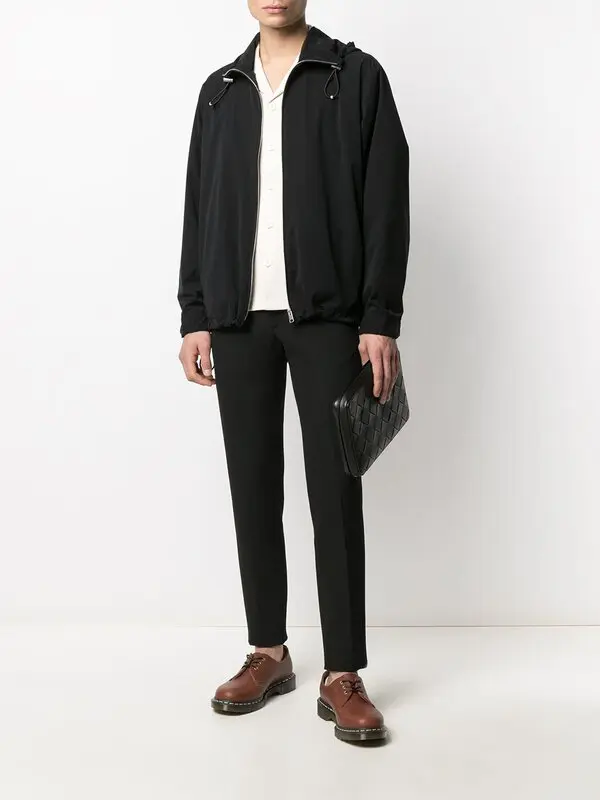 Sandro Jersey Straight-leg Trousers - Black