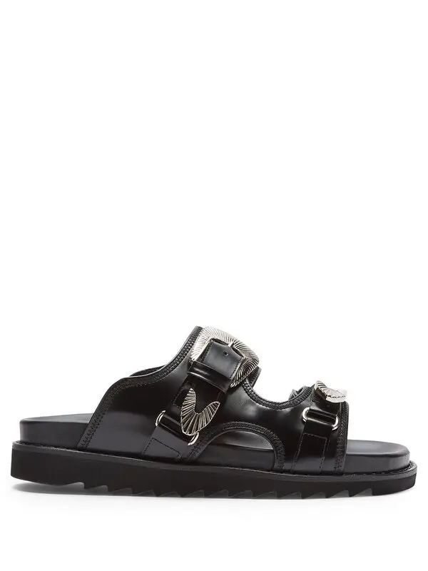 TOGA VIRILIS X Browns Polido Flat Sandals