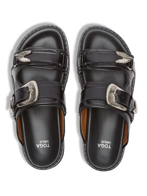 TOGA VIRILIS X Browns Polido Flat Sandals