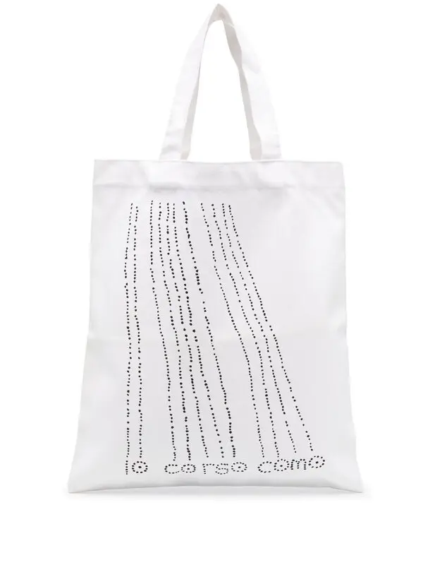 10 CORSO COMO Dots Canvas Tote Bag