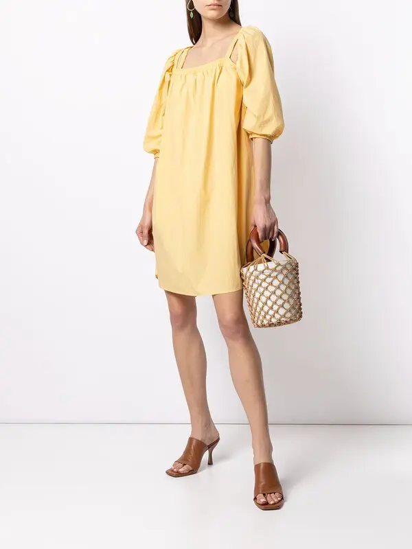 Goen.j Ruffled A-line Midi Dress