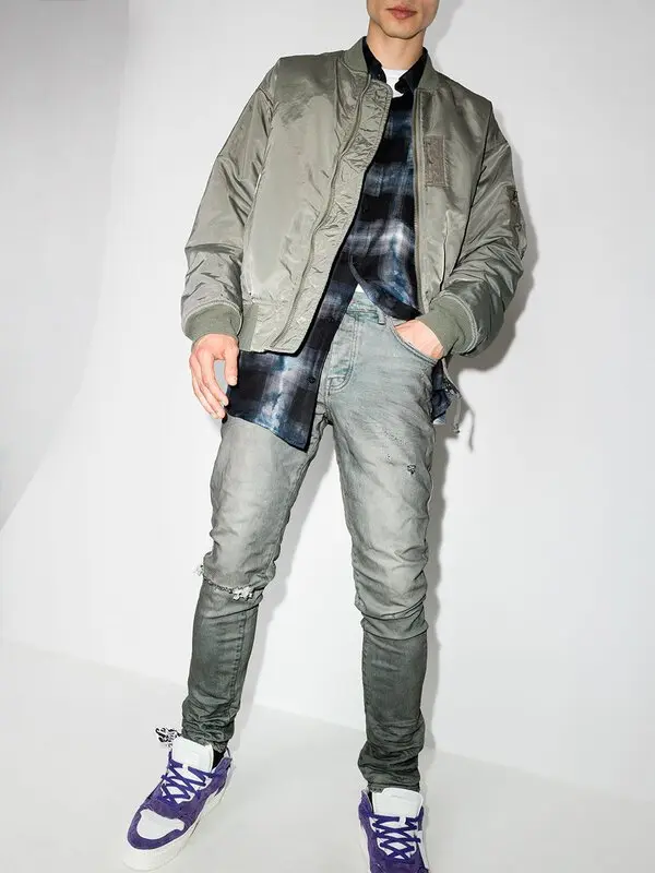 PURPLE BRAND Distressed-look Jeans