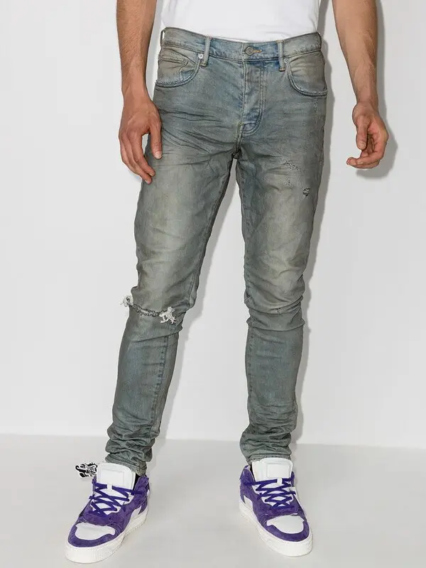 PURPLE BRAND Distressed-look Jeans