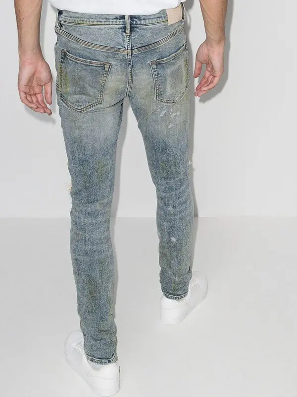 PURPLE BRAND Slim-fit Distressed Jeans