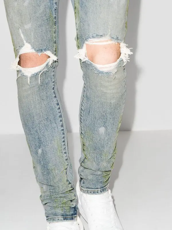 PURPLE BRAND Slim-fit Distressed Jeans