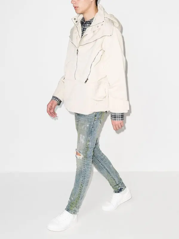 PURPLE BRAND Slim-fit Distressed Jeans