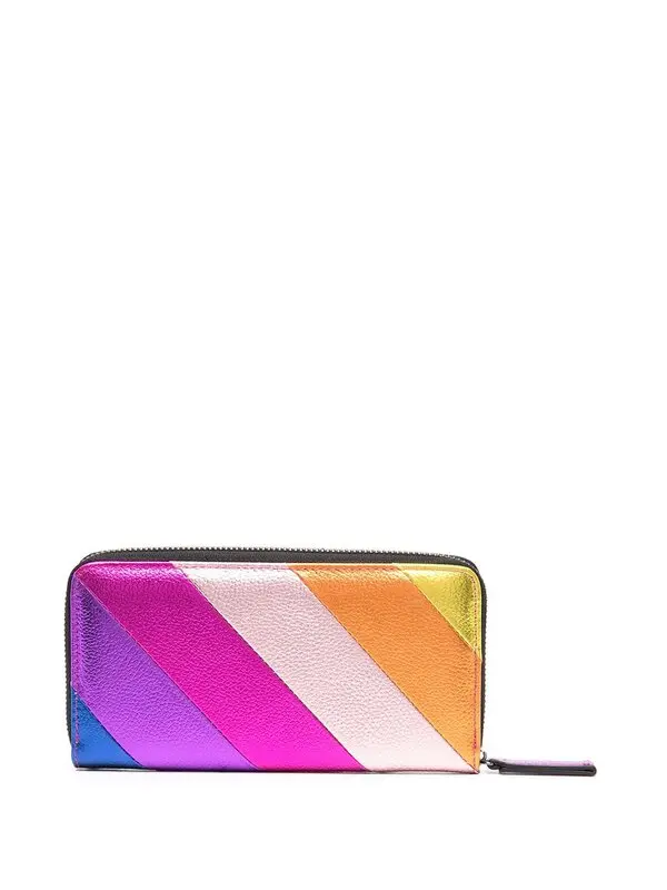 Kurt Geiger Diagonal-stripe Panelled Purse