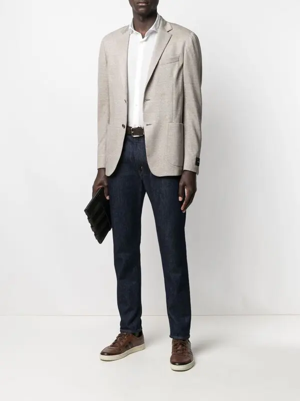 DEPERLU Long-sleeved Cotton Shirt
