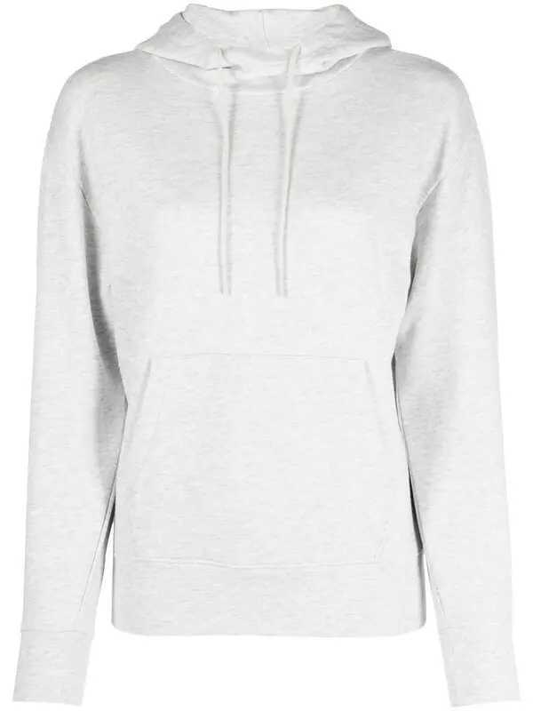 Vince Drawstring Cotton Hoodie - Grey
