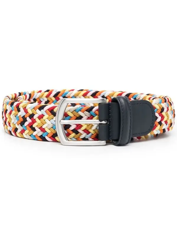 Anderson's Woven Buckle Belt - Blue