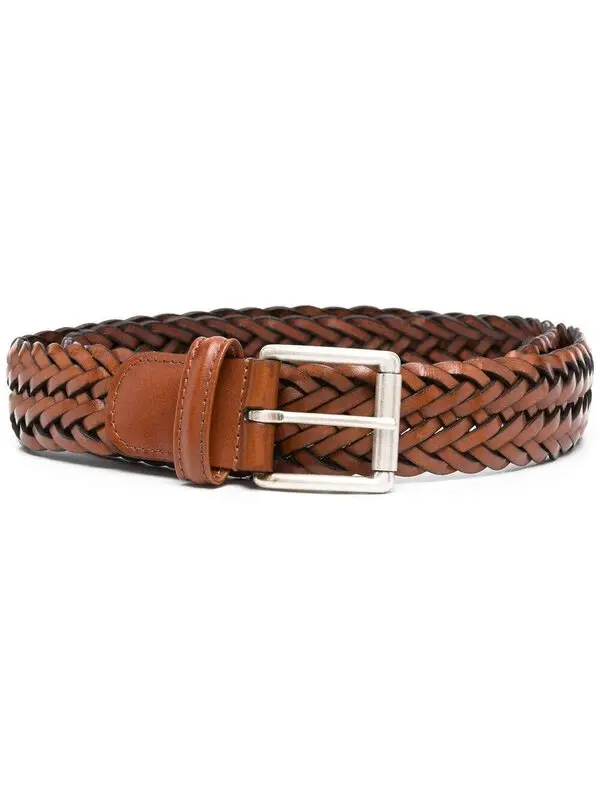 Anderson's Woven Buckle Belt - Brown