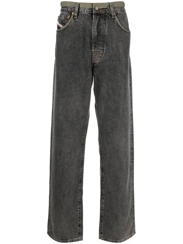 DIESEL® Mid-rise Straight-leg Jeans