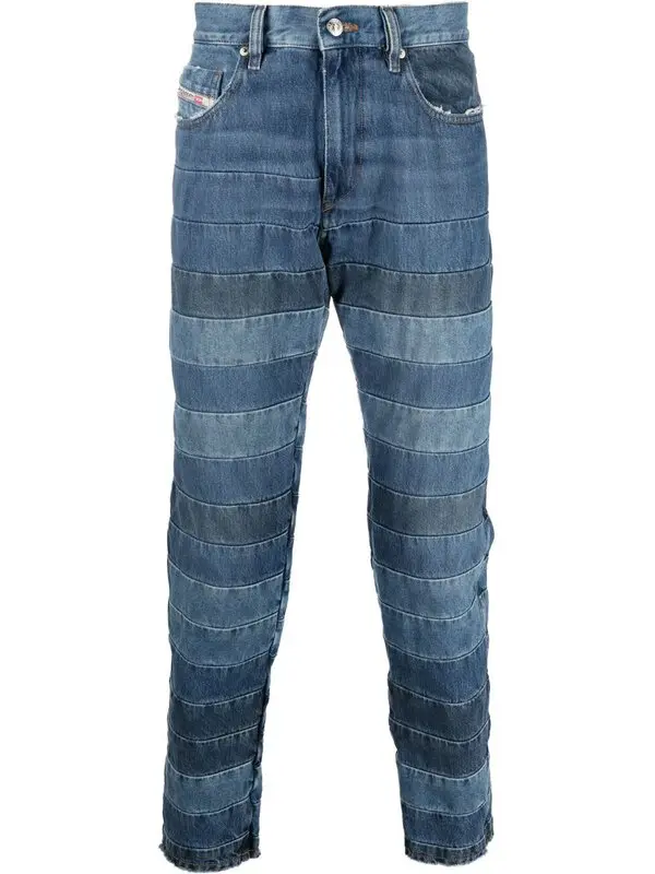 DIESEL D-strukt Panelled Slim Jeans