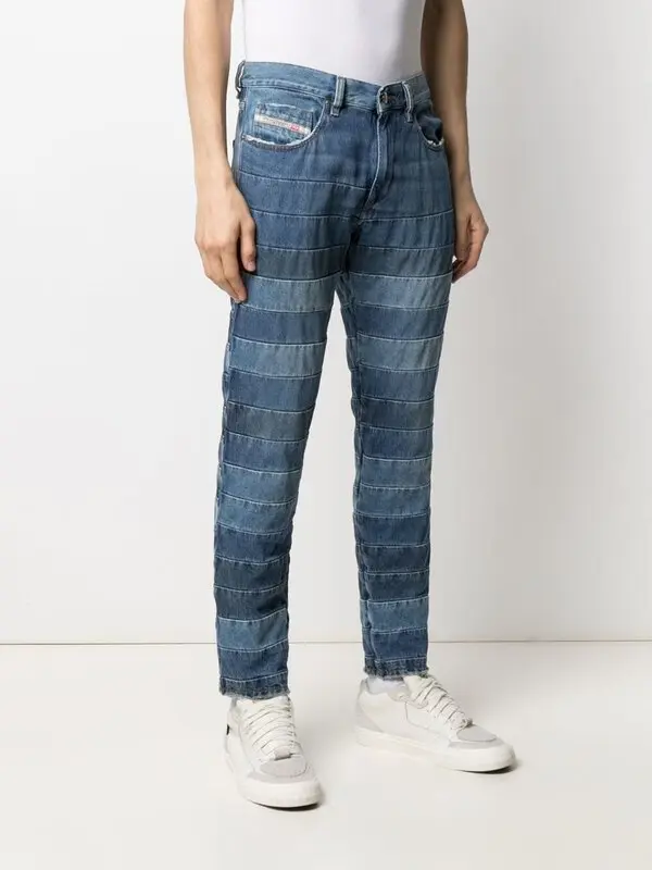 DIESEL D-strukt Panelled Slim Jeans