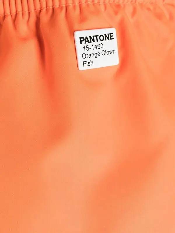 MC2 SAINT BARTH Logo Patch Swim Shorts - Orange