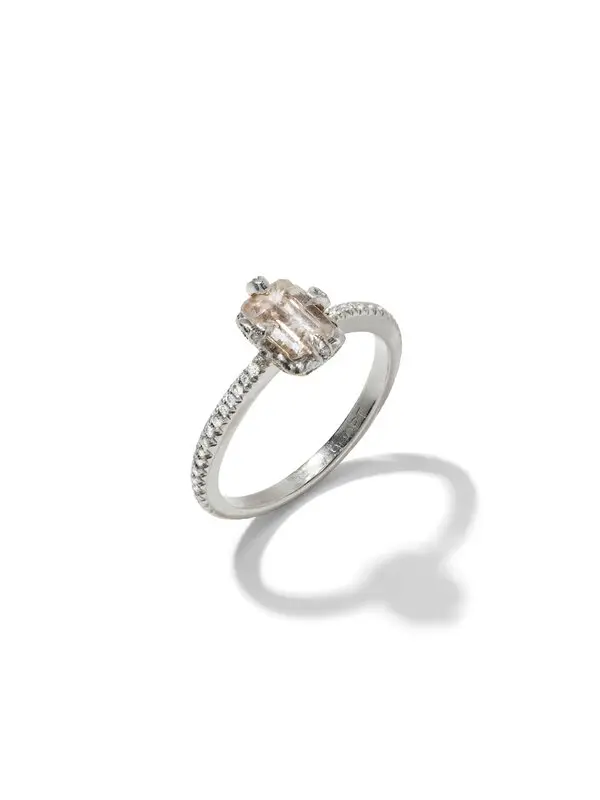 Cathy Waterman Morganite And Diamond Ring - Platinum