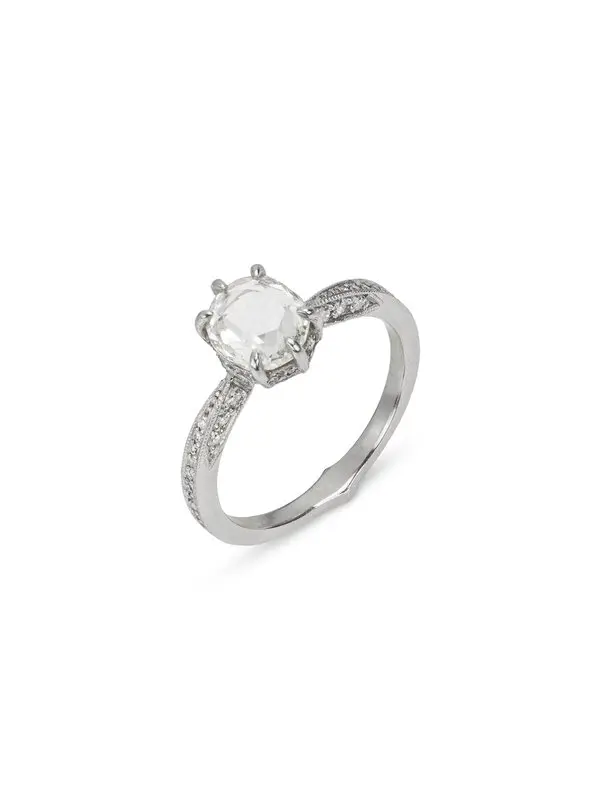 Cathy Waterman Rose Cut Diamond Ring - Platinum