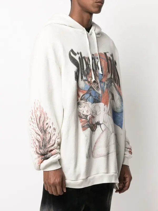SIBERIA HILLS Dark Fantasy Print Hoodie