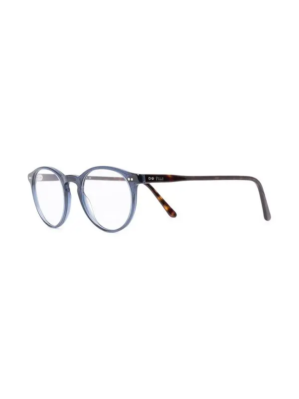 POLO RALPH LAUREN EYEWEAR Tortoiseshell-effect Round Glasses