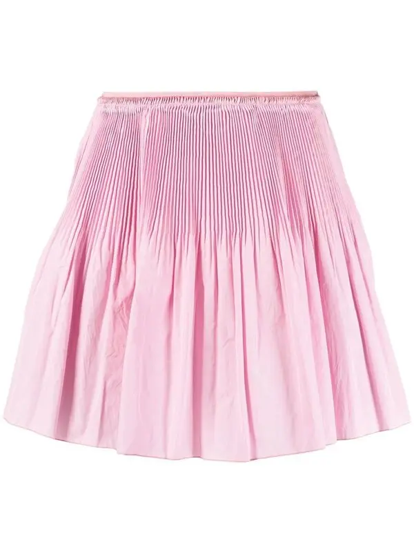 Red Valentino Pleated A-line Skirt