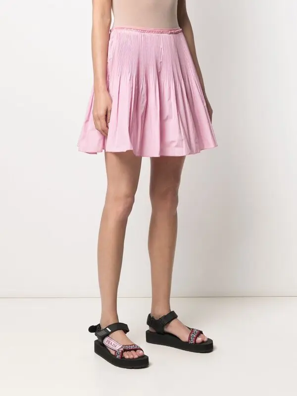 Red Valentino Pleated A-line Skirt