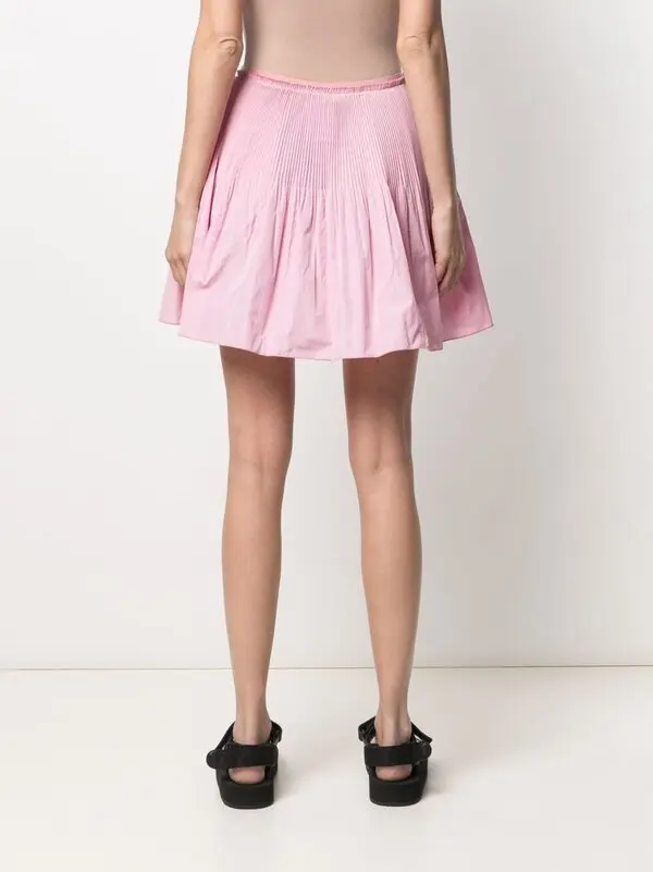 Red Valentino Pleated A-line Skirt