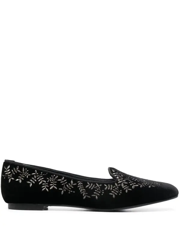 10 CORSO COMO X Castañer Hojas Velvet Slippers