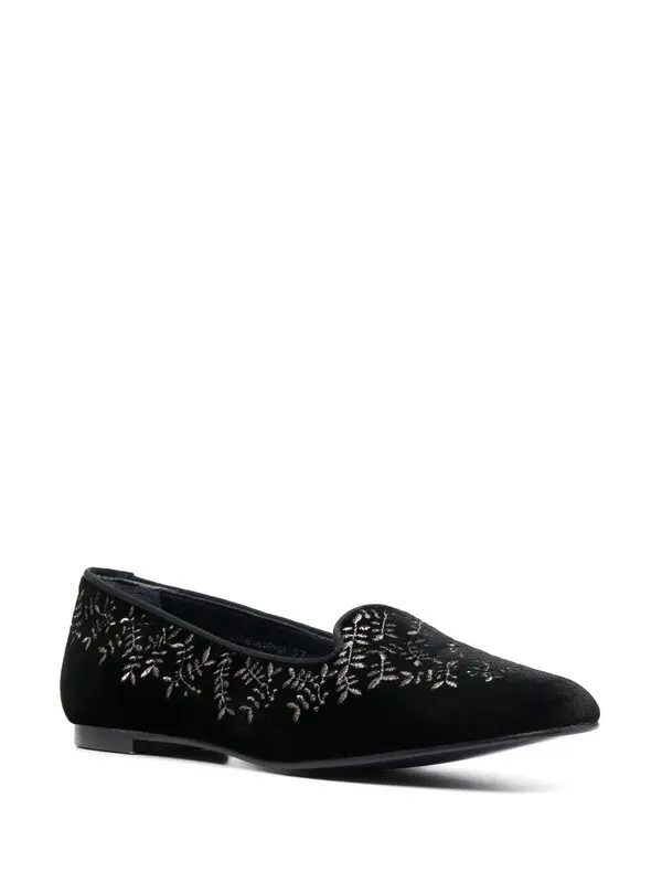 10 CORSO COMO X Castañer Hojas Velvet Slippers