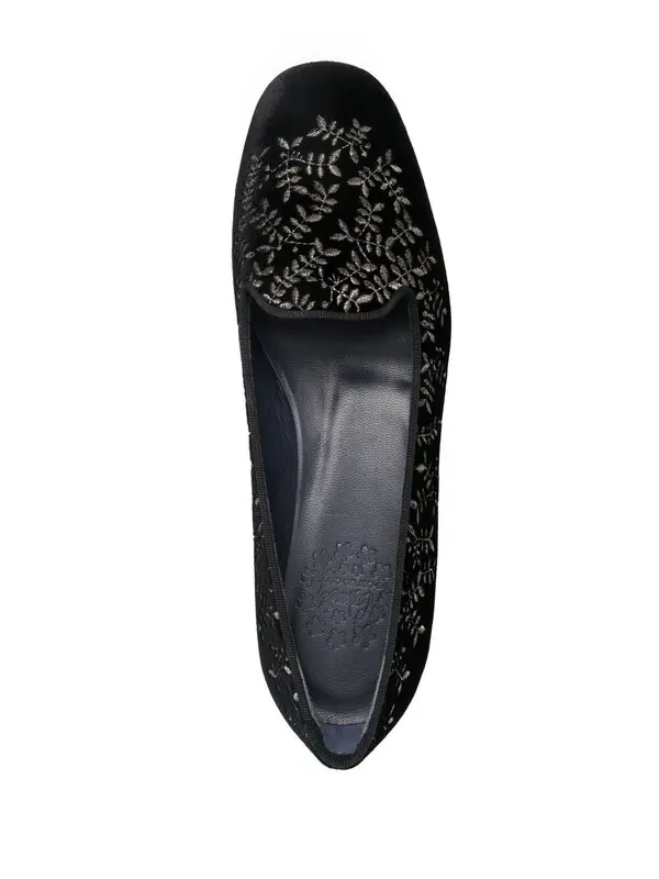 10 CORSO COMO X Castañer Hojas Velvet Slippers