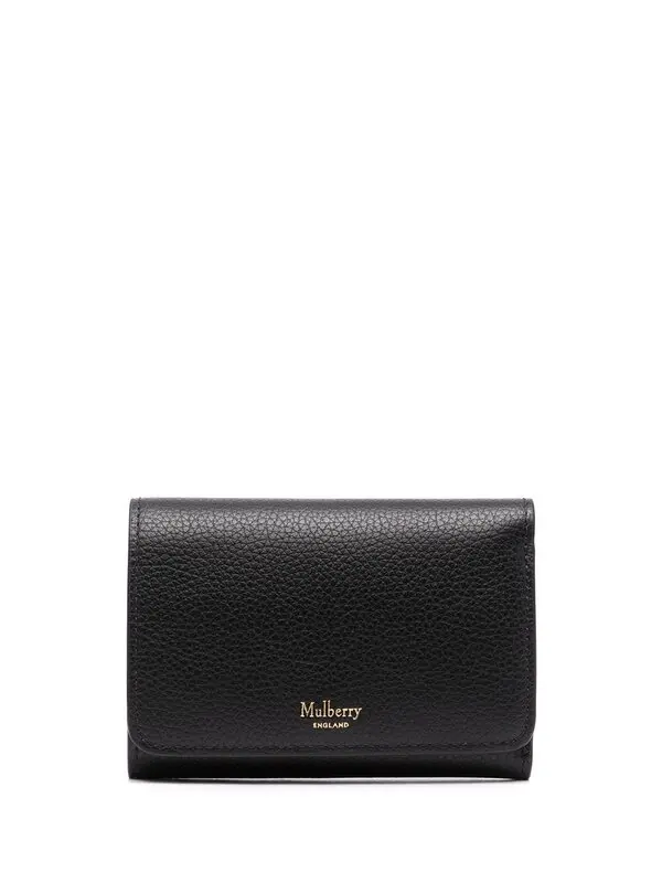 Mulberry Continental Trifold Small Classic Wallet - Black