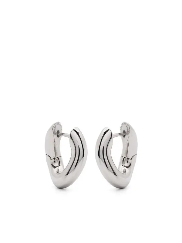 Balenciaga Loop Xxs Earrings - Silver | Editorialist