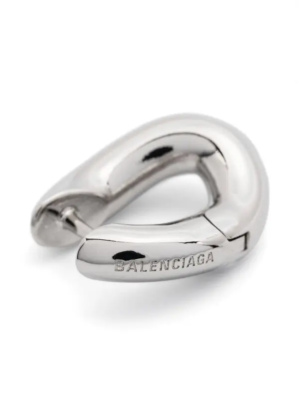 Balenciaga Loop Xxs Earrings - Silver | Editorialist
