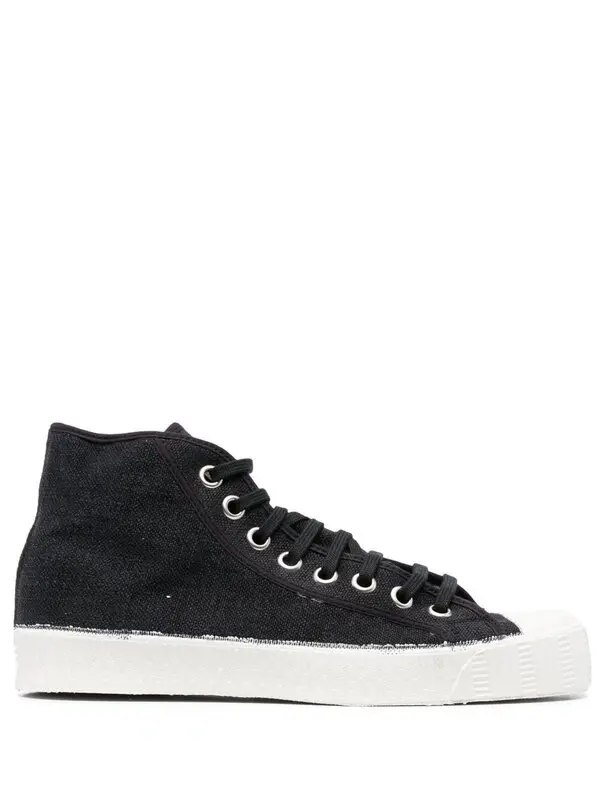 SPALWART Distressed-finish High-top Sneakers