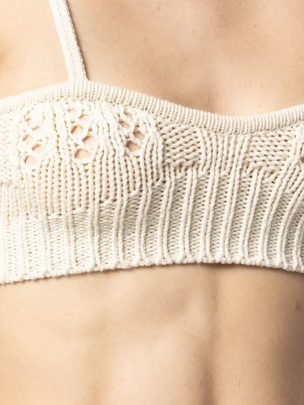 Goen.j Crochet-knit Bra