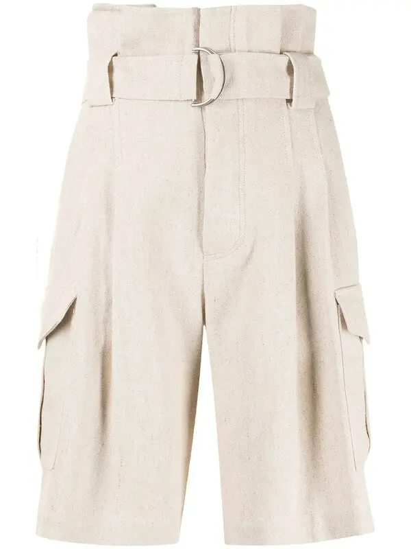 Goen.j Belted Bermuda Shorts