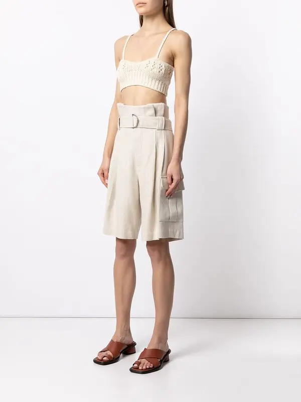 Goen.j Belted Bermuda Shorts