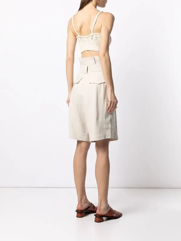 Goen.j Belted Bermuda Shorts