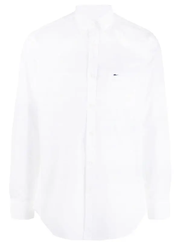 Paul & Shark Logo-plaque Detail Shirt - White