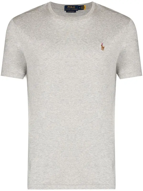 Polo Ralph Lauren Embroidered Logo T-shirt - Grey