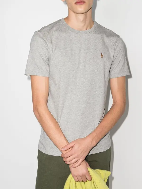 Polo Ralph Lauren Embroidered Logo T-shirt - Grey