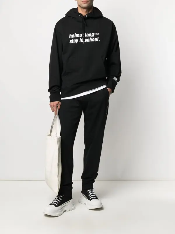 Helmut Lang Impress Slogan-print Track Pants