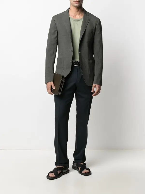 Canali Slim-fit Tailored Trousers - Blue