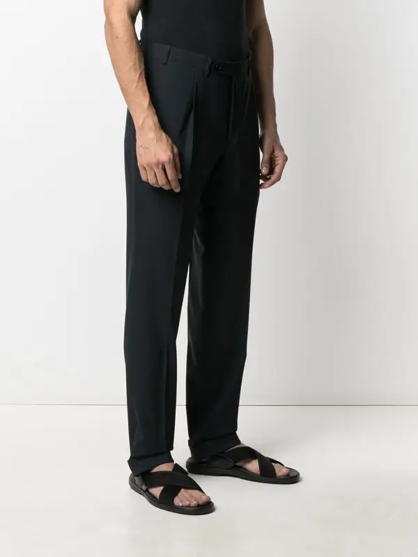 Canali Slim-fit Tailored Trousers - Blue