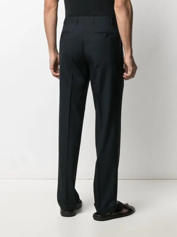 Canali Slim-fit Tailored Trousers - Blue