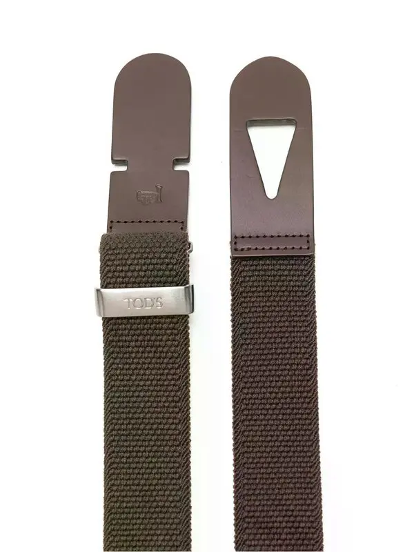 TOD'S Greca Textured Belt