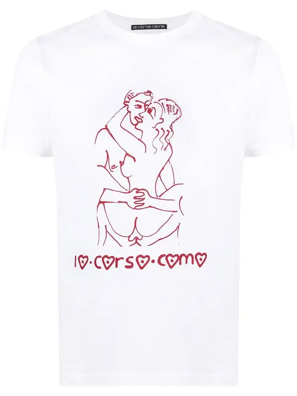 10 CORSO COMO Graphic Print T-shirt - White