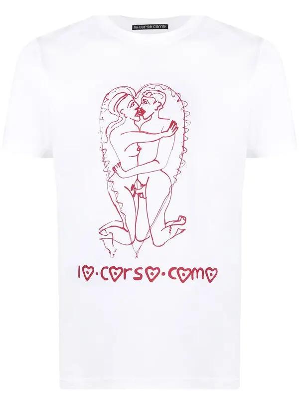 10 CORSO COMO Graphic Print T-shirt - White